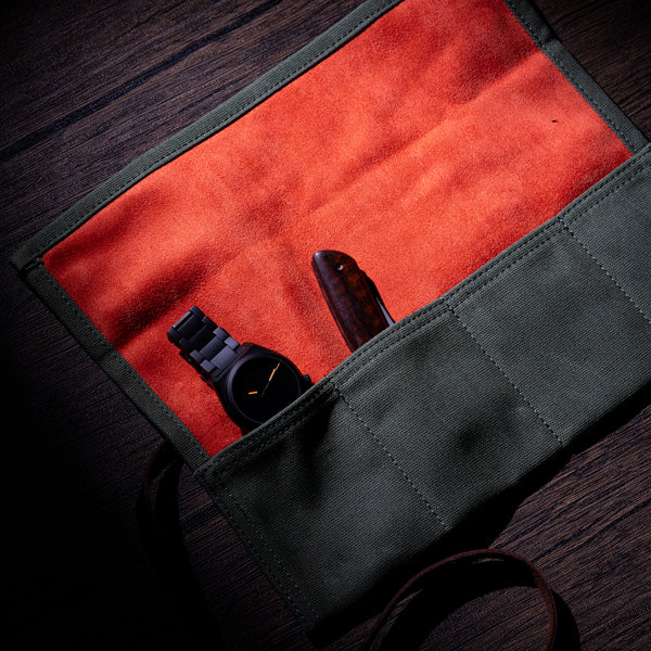 Waxed canvas roll Military Green – BOLDR Supply Co.